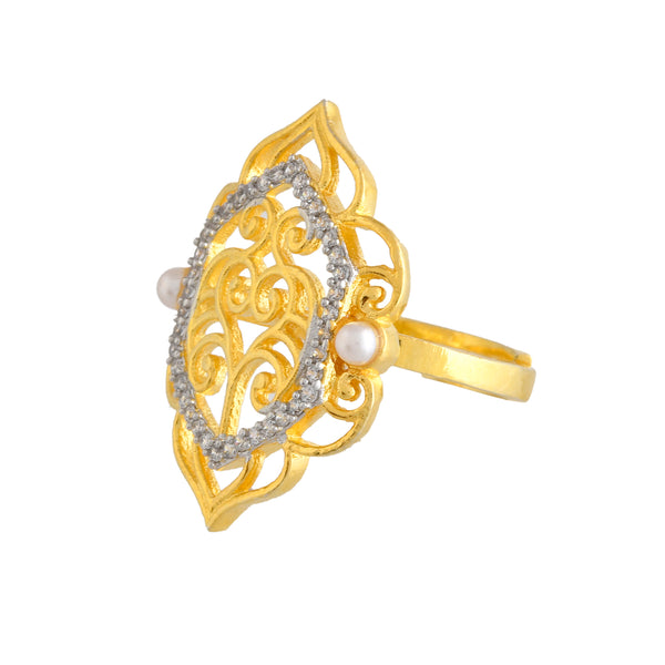 Alpana Opulent Jaali Statement Ring – VOYLLA