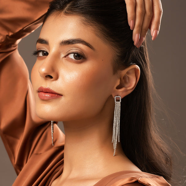 Korean Bling Crystal Rush Dangler Earrings – VOYLLA