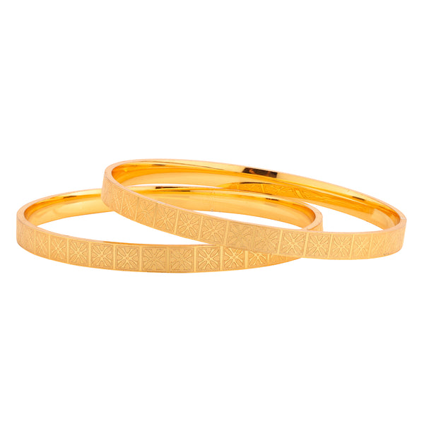 Gold Elegance Gulnaar Bangles – VOYLLA
