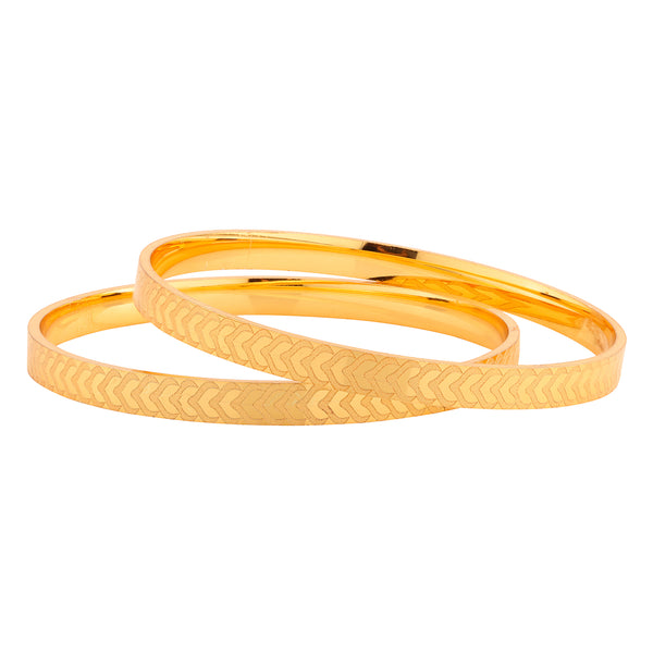 Gold Elegance Meher Bangles – VOYLLA