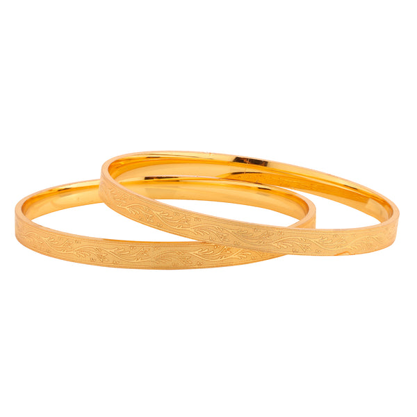 Gold Elegance Tejasvi Bangles – VOYLLA