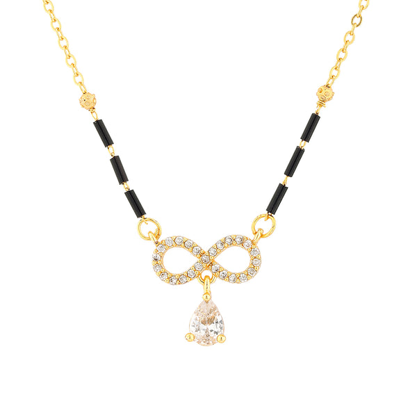Gold Essentials Infinity Love American Diamond Mangalsutra – VOYLLA