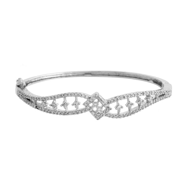 Sparkling Elegance Regal Filigree American Diamond Bracelet – VOYLLA