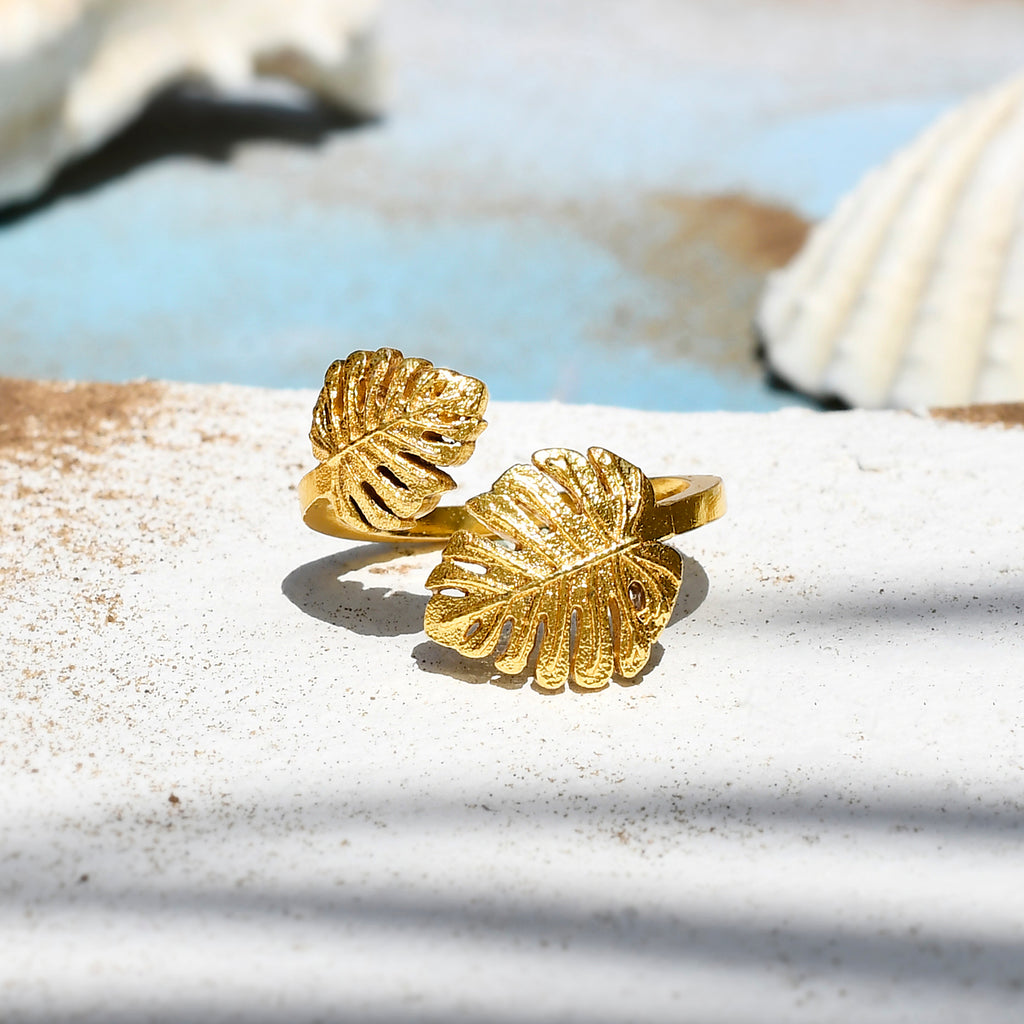 Hawaii Monstera Wrap Ring – VOYLLA