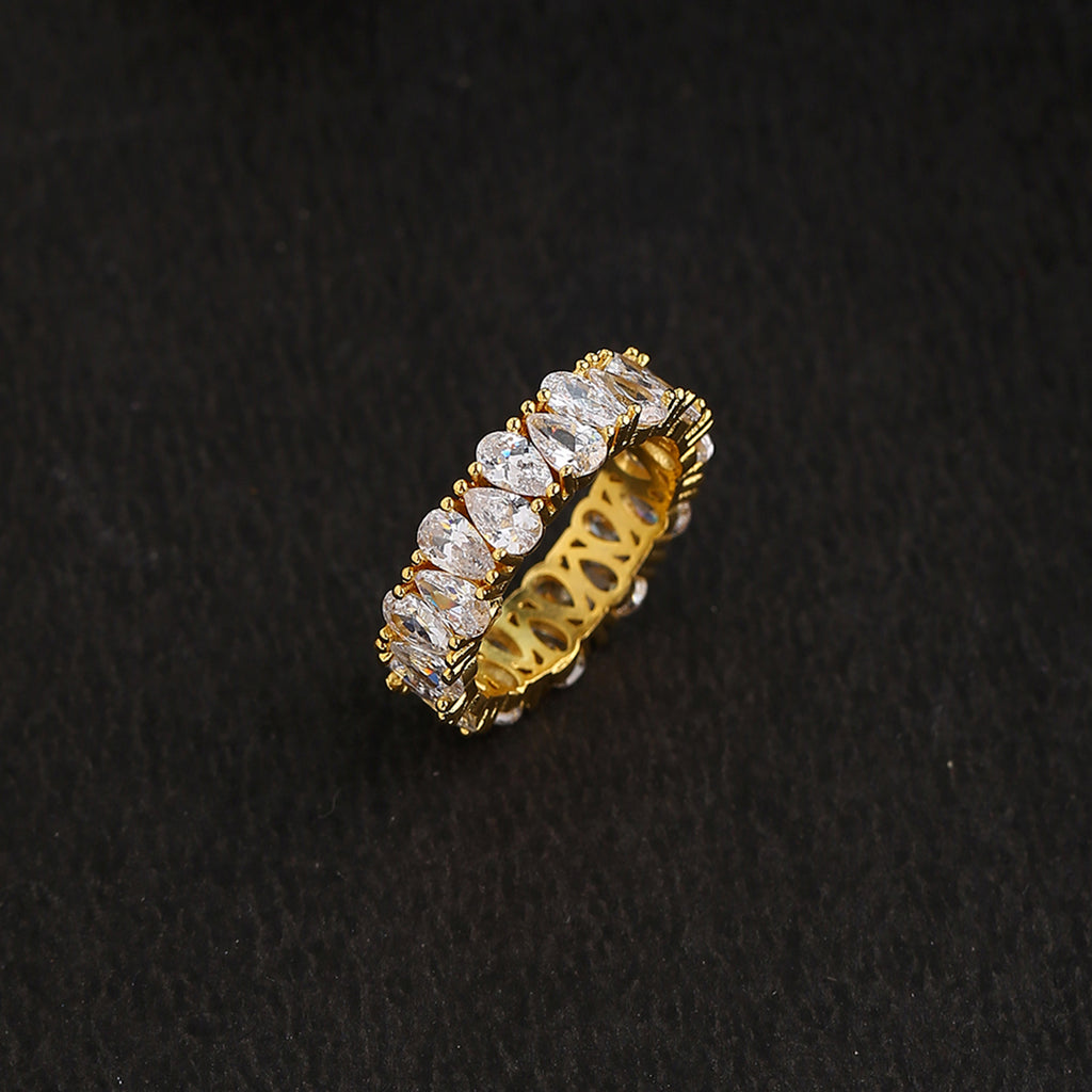 Textured Surface Brass Ring – VOYLLA