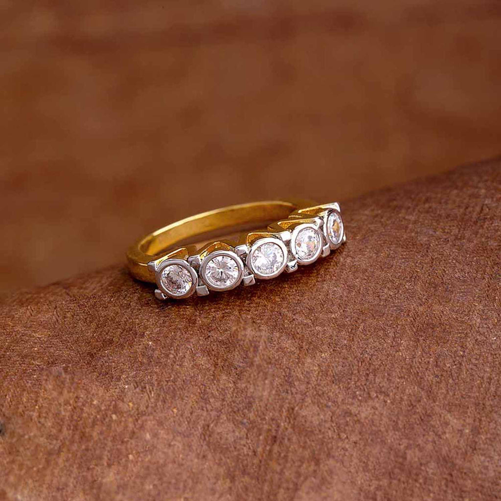 Cluster Setting American Diamond Gems Adorned Ring – VOYLLA