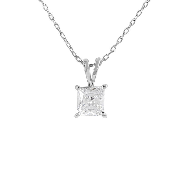 925 Sterling Silver Square Pendant – VOYLLA