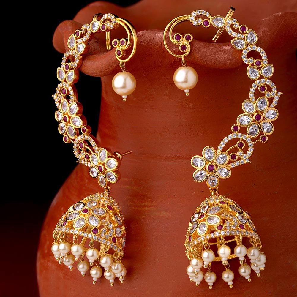 Traditional Filigree Design Cuff Earrings – VOYLLA