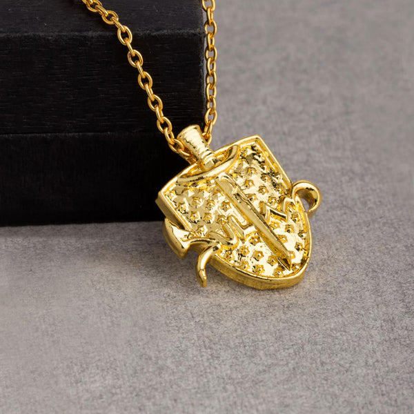 Shield Shaped Sultan Pendant With Chain – VOYLLA