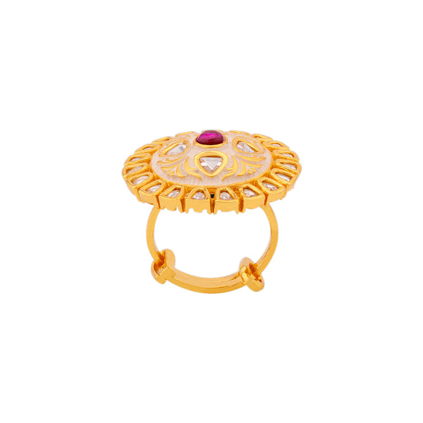 Mehar Floral Motifs Ring – VOYLLA