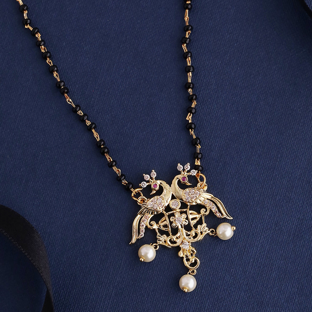Mayur Peacock Motifs Mangalsutra – VOYLLA