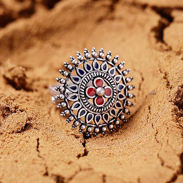 Mandala Floral Finger Ring – VOYLLA