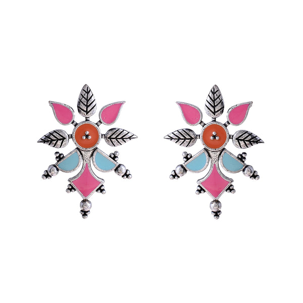 Bagh E Fiza Floral Pattern Subtle Earrings – VOYLLA