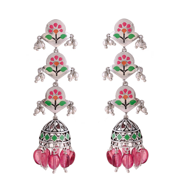 Bagh E Fiza Dreamy Layered Drop Earrings – VOYLLA
