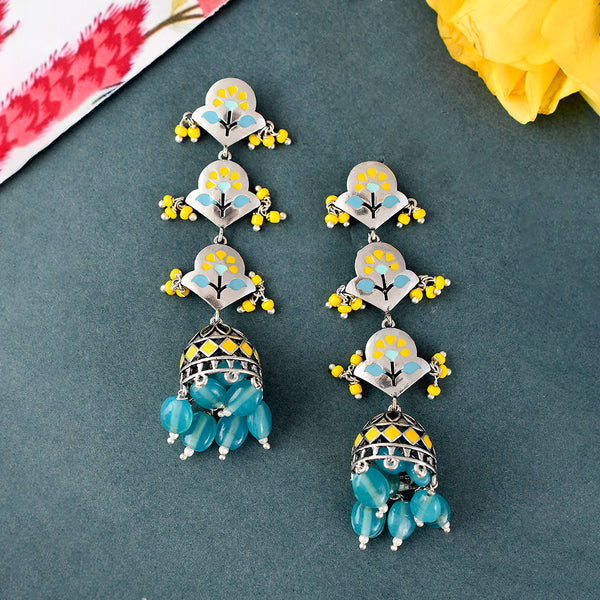 Bagh E Fiza Spring Layered Jhumka Earrings – VOYLLA