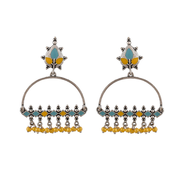 Bagh E Fiza Yellow Beads Earrings – VOYLLA