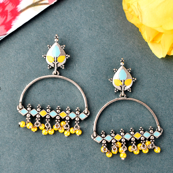 Bagh E Fiza Yellow Beads Earrings – VOYLLA