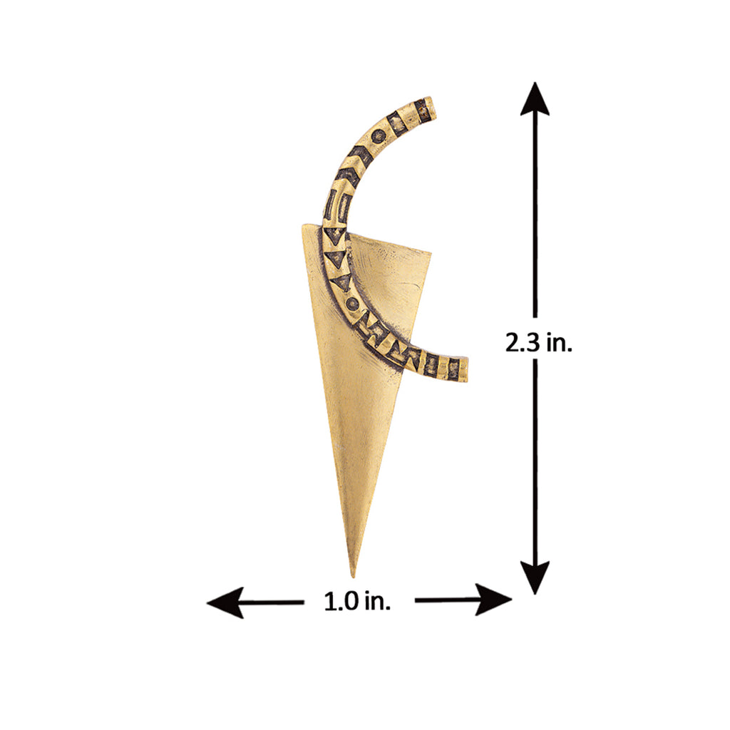 Aztec Bar Cone and Crescent studs – VOYLLA