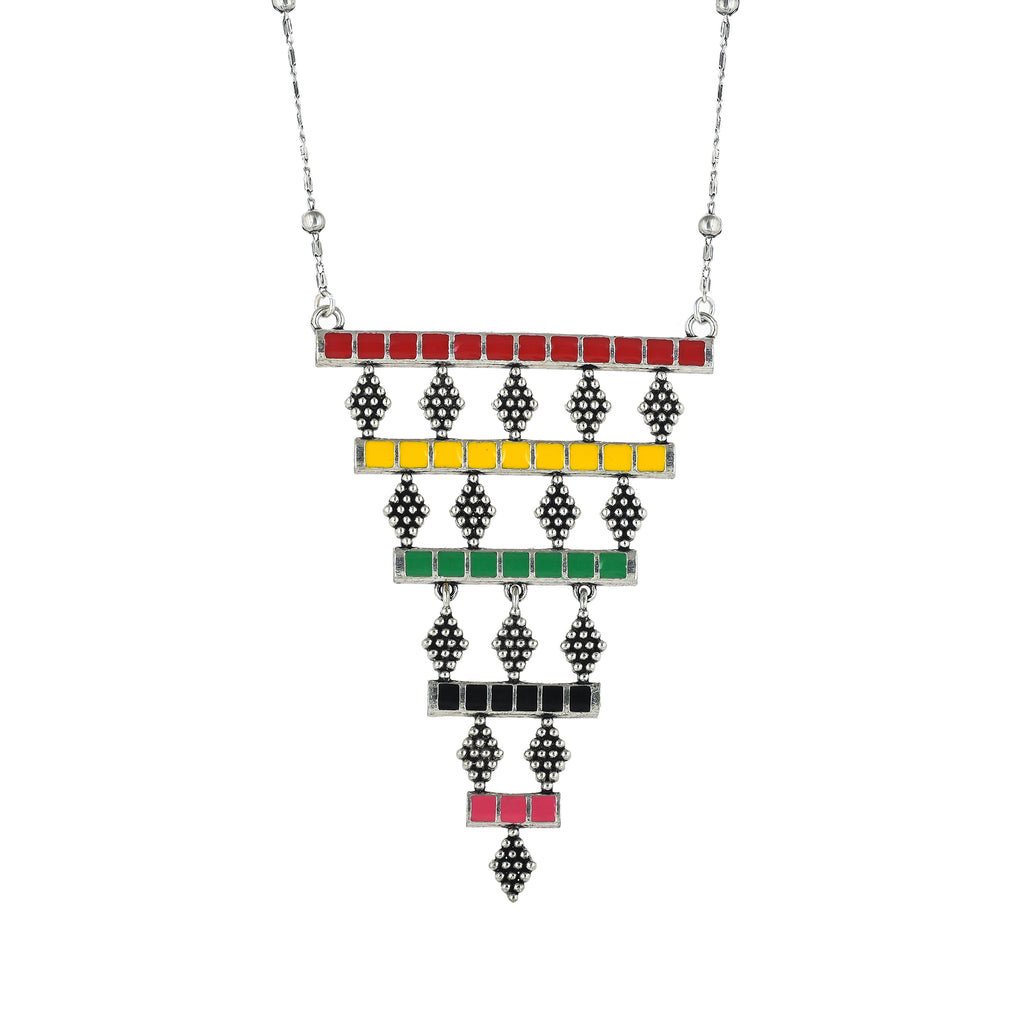 Folklore Waterfall Enamelled Beaded Necklace – VOYLLA