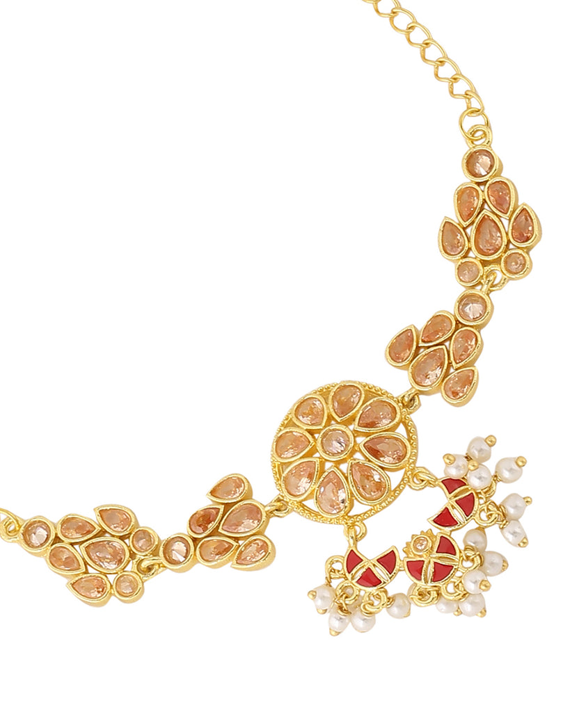 Apsara Bridal Floral Enameled Armlets – VOYLLA