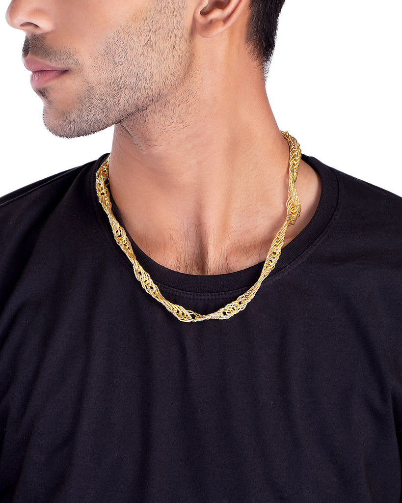 Fine Links Men's Snake Link Chain – VOYLLA