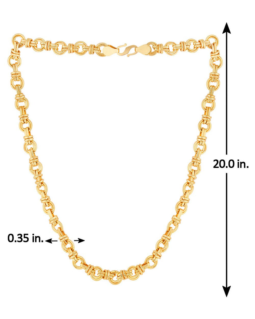 Handmade Rolo Pattern Gold Plated Chain – VOYLLA